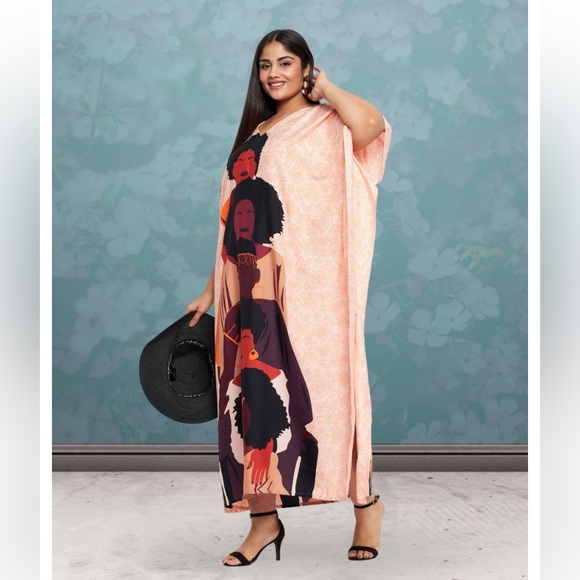 gypsie blu | Dresses | Gypsie Blu Tribal Print Light Pink Polyester ...